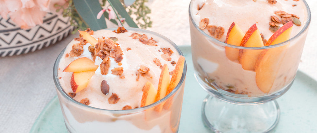Peach Pie Parfait Recipe For Peach Season | Healthy Peach Recipes ...